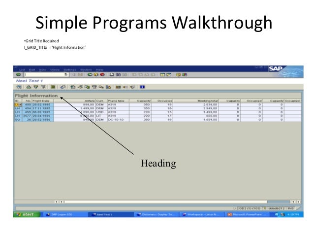 Abap List Viewer Alv