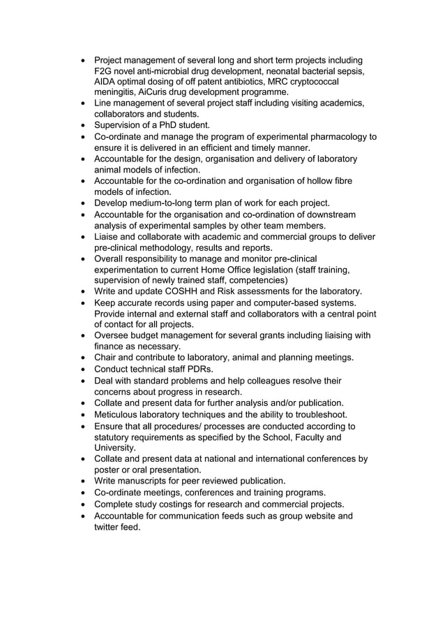 CV J.L. Livermore_Linked In | DOC | Postgraduate Education | College Education