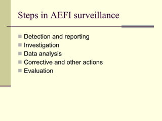 AEFI guidelines | PPT