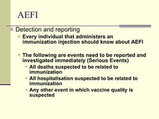 AEFI guidelines | PPT