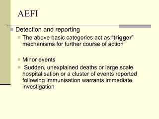 AEFI guidelines | PPT