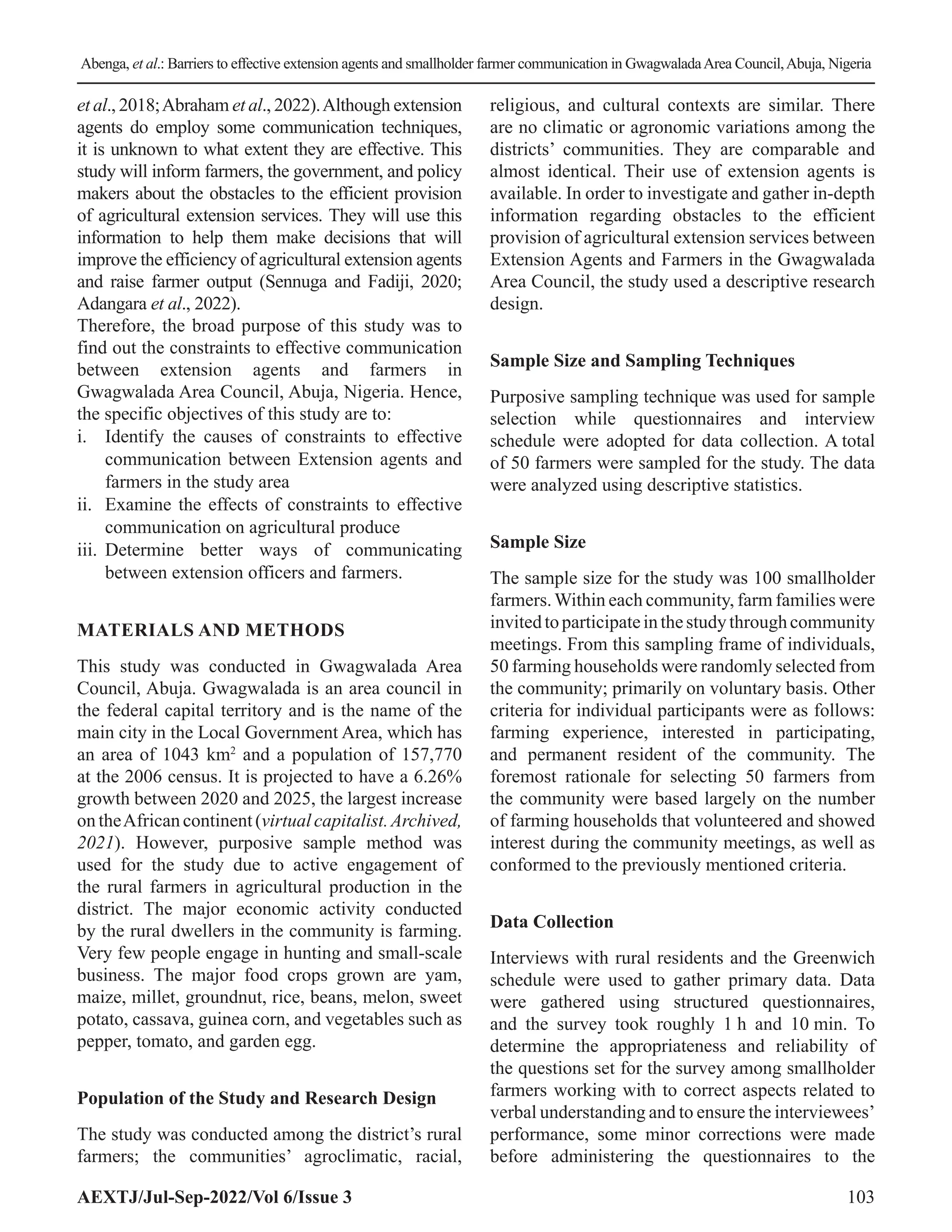 Barriers to Effective Extension Agents and Smallholder Farmer ...