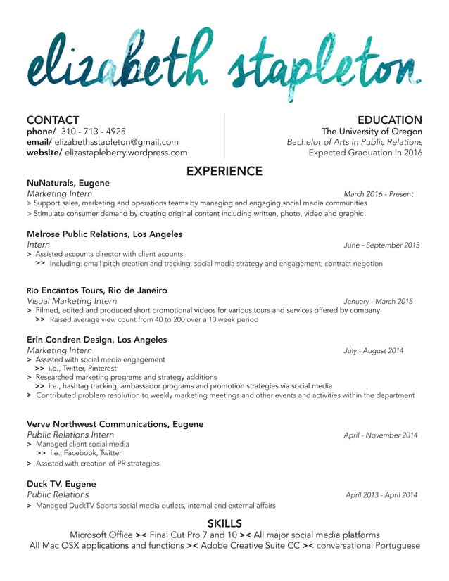 ElizabethStapleton_Resume | PDF