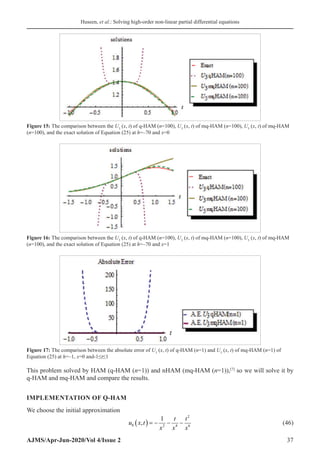 Solving High-order Non-linear Partial Differential Equations by Modified q-Homotopy Analysis ...