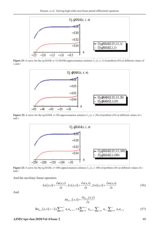 Solving High-order Non-linear Partial Differential Equations by ...