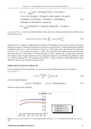 Solving High-order Non-linear Partial Differential Equations by Modified q-Homotopy Analysis ...