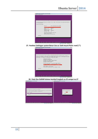 Laporan Installasi ubuntu server | PDF