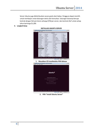 Laporan Installasi ubuntu server | PDF