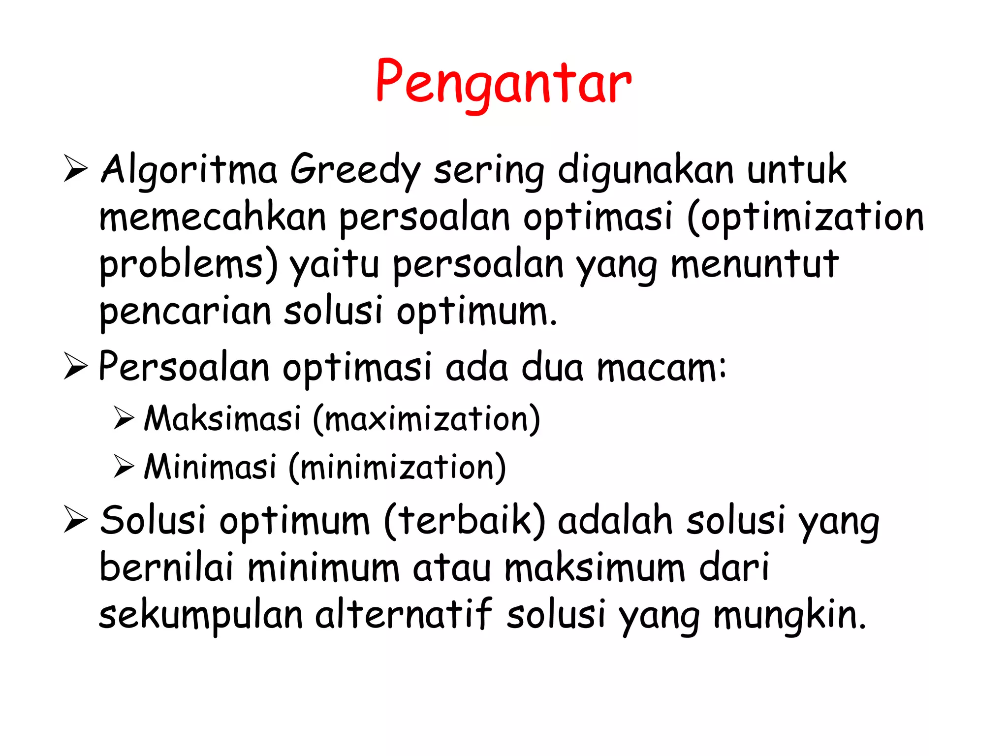 Algoritma Greedy | PPTX