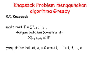 Algoritma Greedy | PPTX
