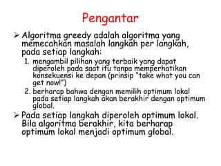 Algoritma Greedy | PPTX