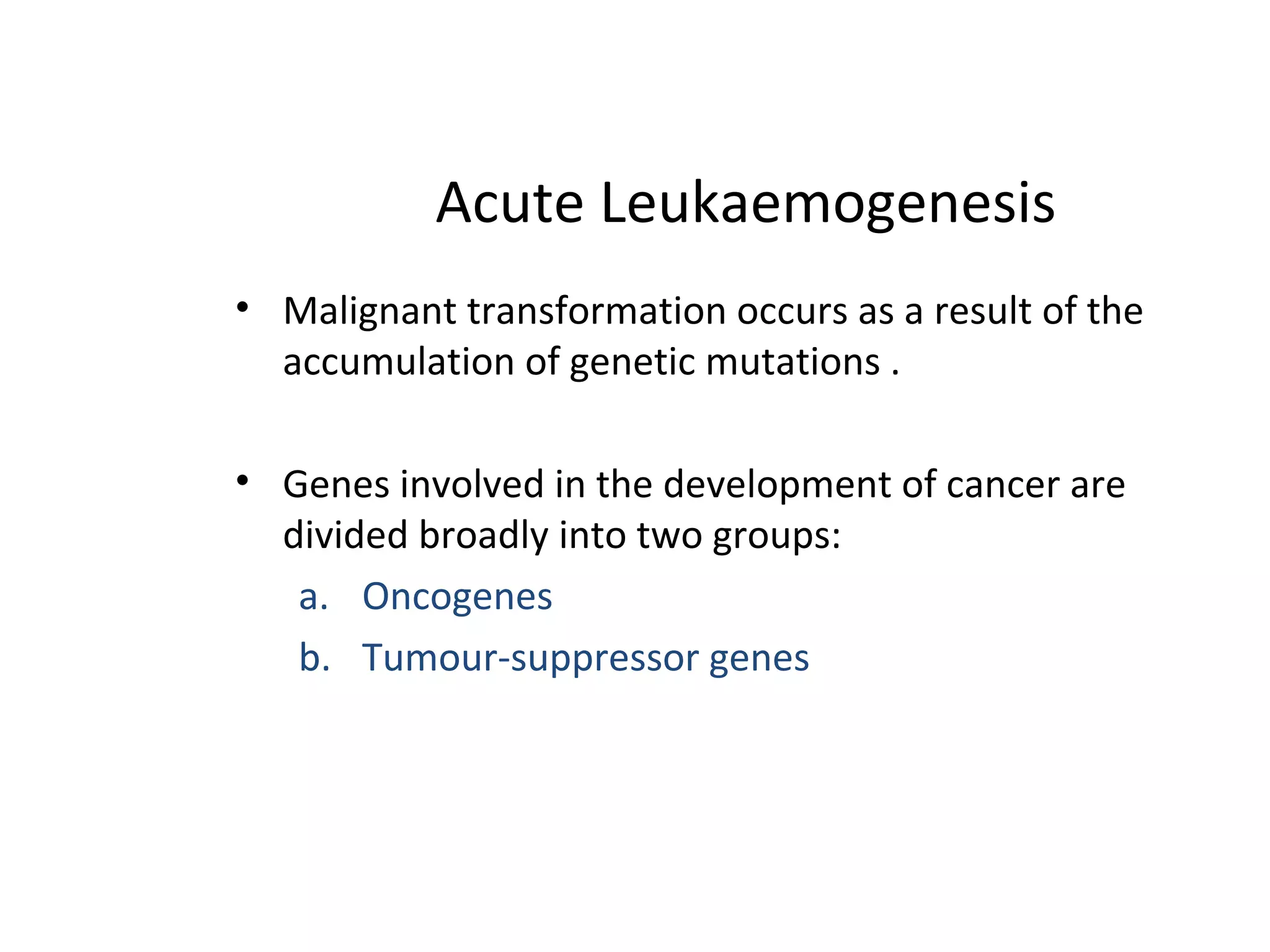 AML vs ALL 5th Semester | PPT