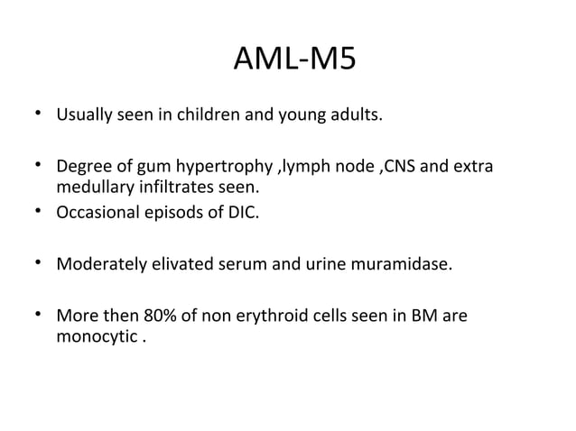 AML vs ALL 5th Semester | PPT