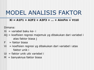 06 analisis faktor | PPTX