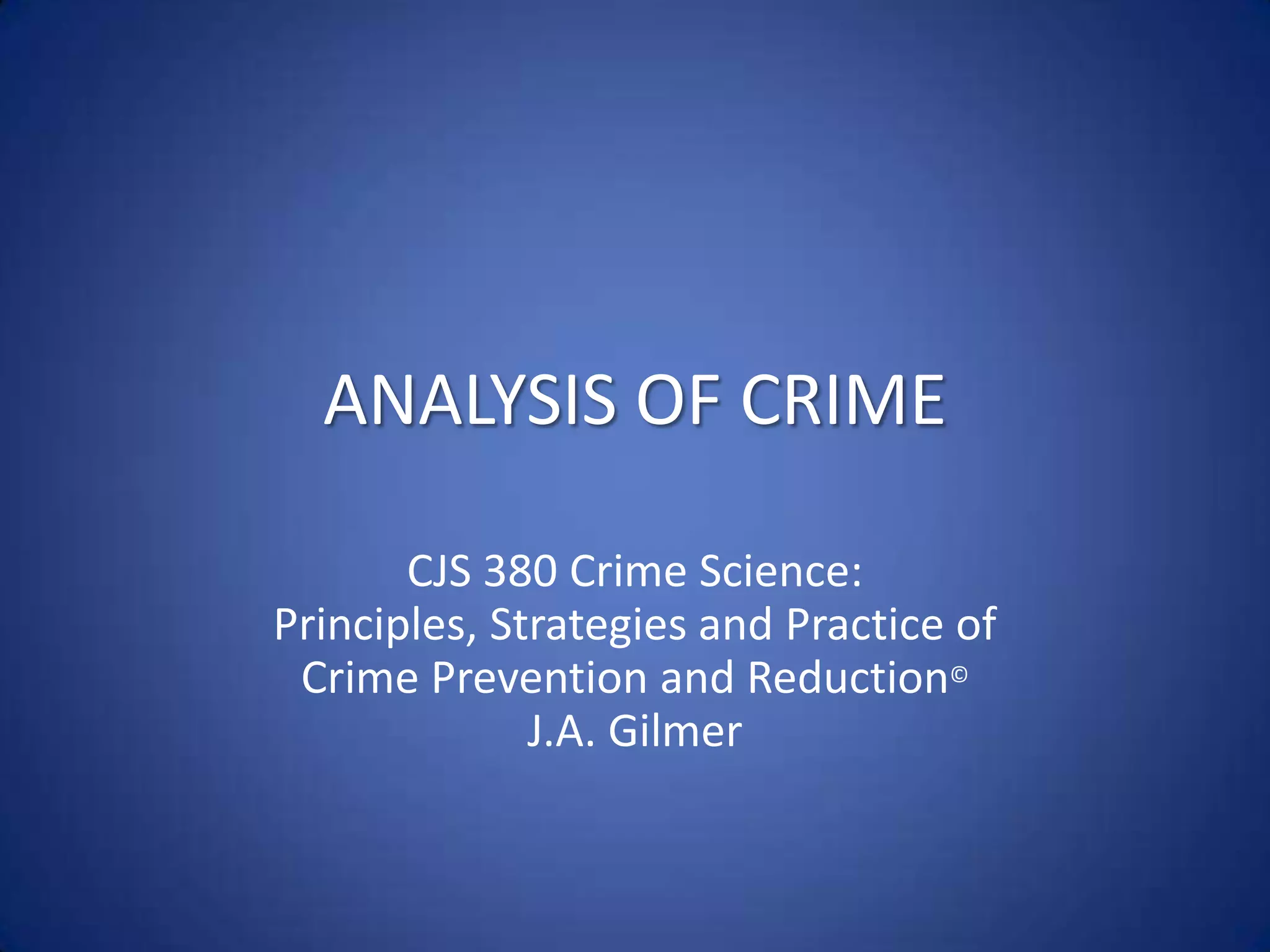 06 analysis of crime | PPSX