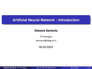 ARTIFICIAL NEURAL NETWORK Introduction | PPT
