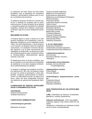 06 anticolinergicos | PDF | Brain and Nervous System Disorders ...