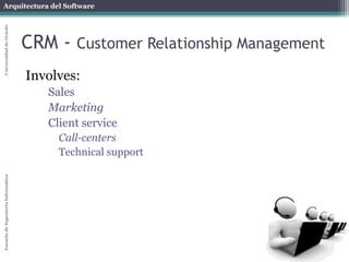 Software Architecture - Business software taxonomies | PPT