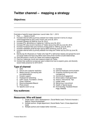 06b.Twitter strategy template | PDF