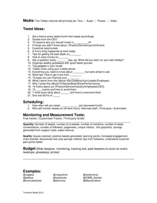 06b.Twitter strategy template | PDF