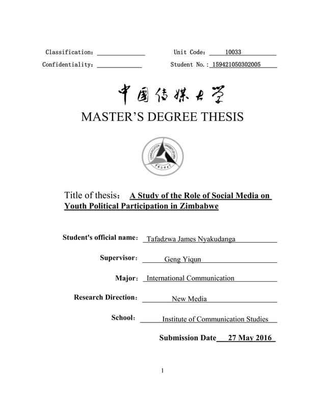 James Masters thesis | PDF