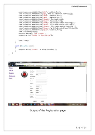 Online_Examination | PDF | Web Development | Internet