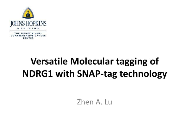 Molecular tagging with SNAP-tag Final (3) | PPT