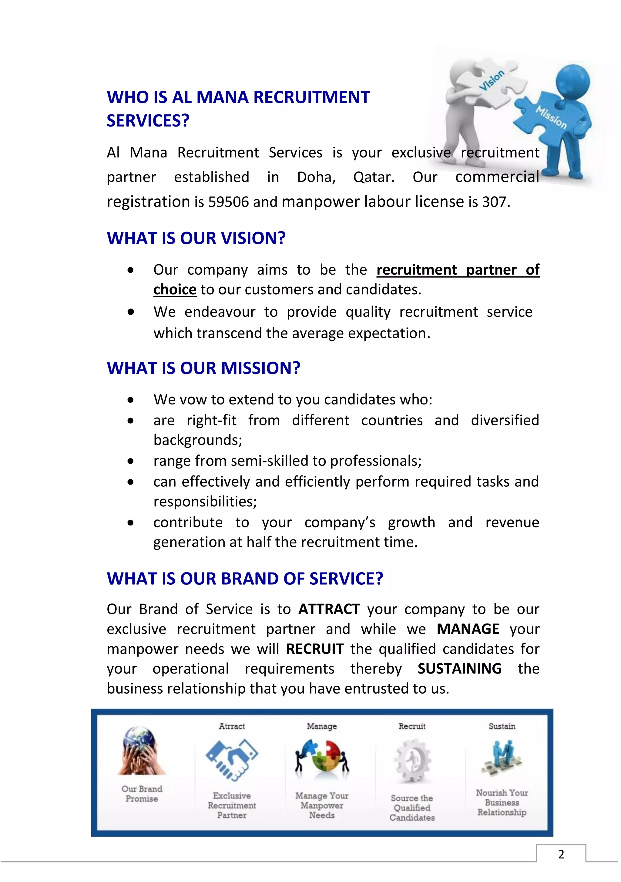 Al Mana Recruitment Profile | PDF