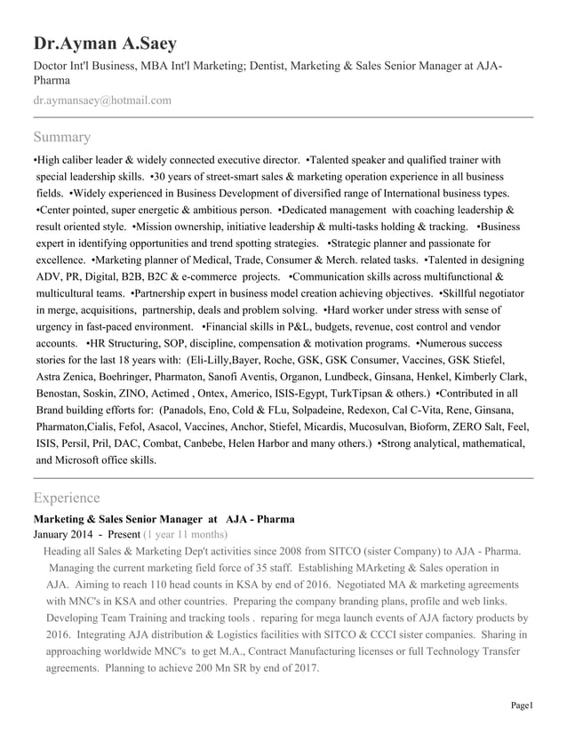 Dr.Ayman linkedin 2015 | PDF