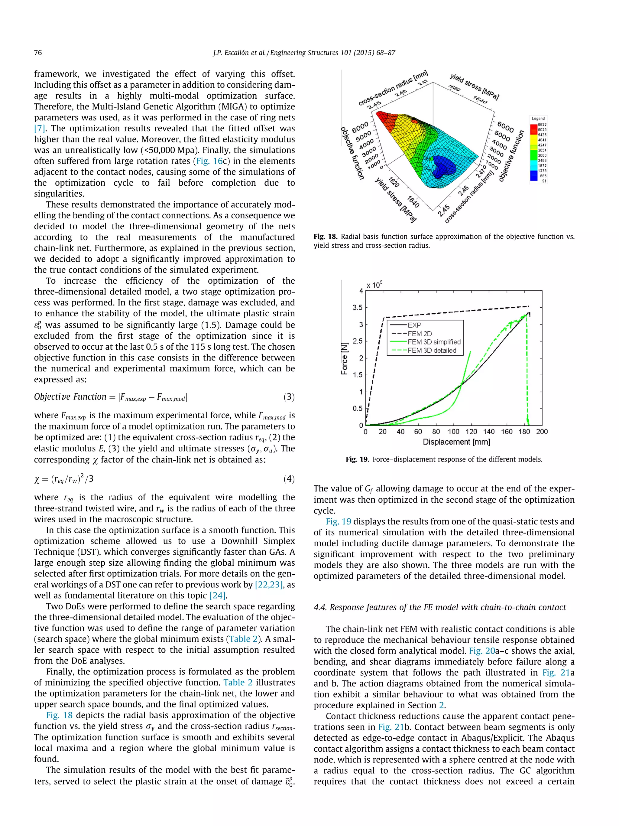 Mechanics of chain-link wire nets | PDF