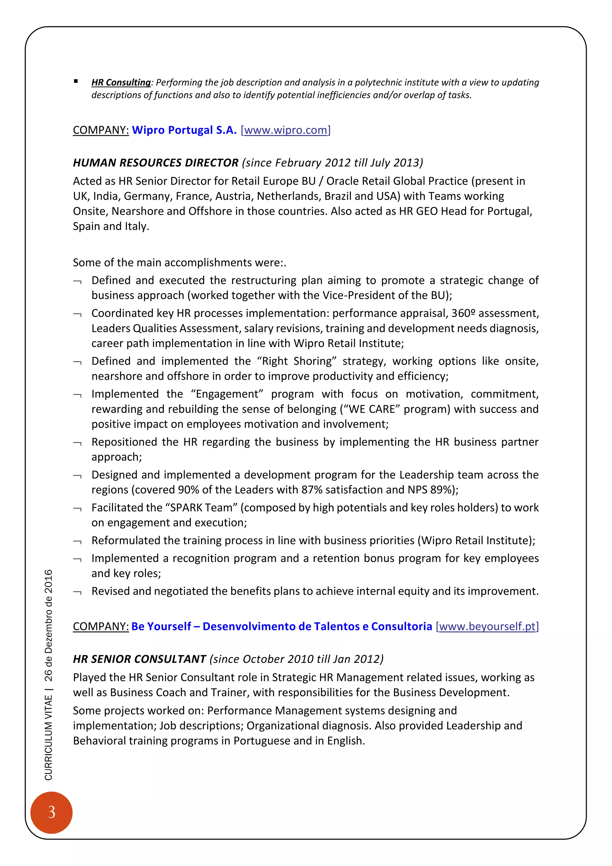 CURRICULUM VITAE - Rui Soares - Profissional ENG | PDF