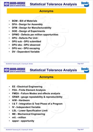 Javier Garcia - Verdugo Sanchez - Six Sigma Training - W4 Statistical Tolerance Analysis | PDF