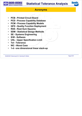 Javier Garcia - Verdugo Sanchez - Six Sigma Training - W4 Statistical Tolerance Analysis | PDF