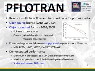06b PFLOTRAN-RepoTREND Code Inter-comparison: Inter-comparison Plan & First PFLOTRAN Results | PPT