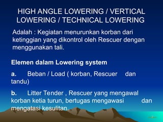 06B High angle lowering vertical rescue indonesia | PPT