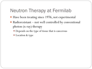 BIPH6106 neutron radiation therapy oncology | PDF