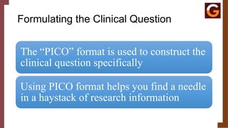 Evidence-Based Practice -research methods | PPT