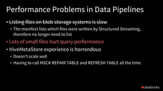 Designing and Building Next Generation Data Pipelines at Scale with Structured Streaming with ...