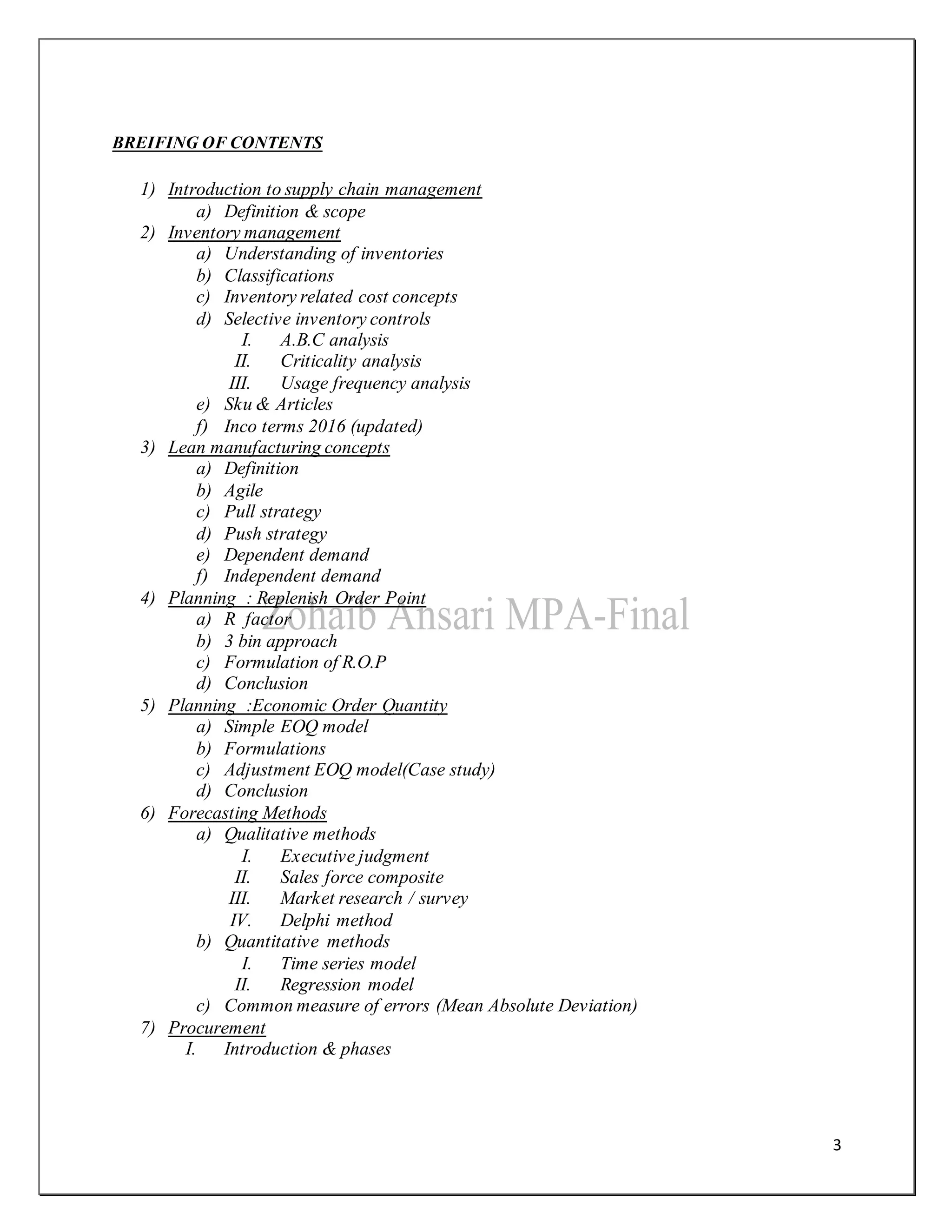 PROCUREMENT & INVENTORY MANAGEMENT | DOCX