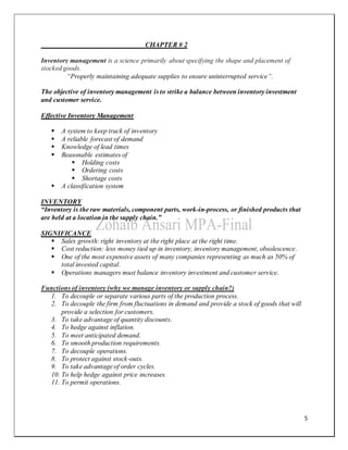 PROCUREMENT & INVENTORY MANAGEMENT | DOCX