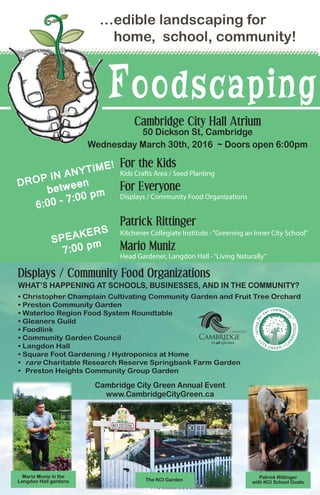 Foodscaping event Poster | PDF