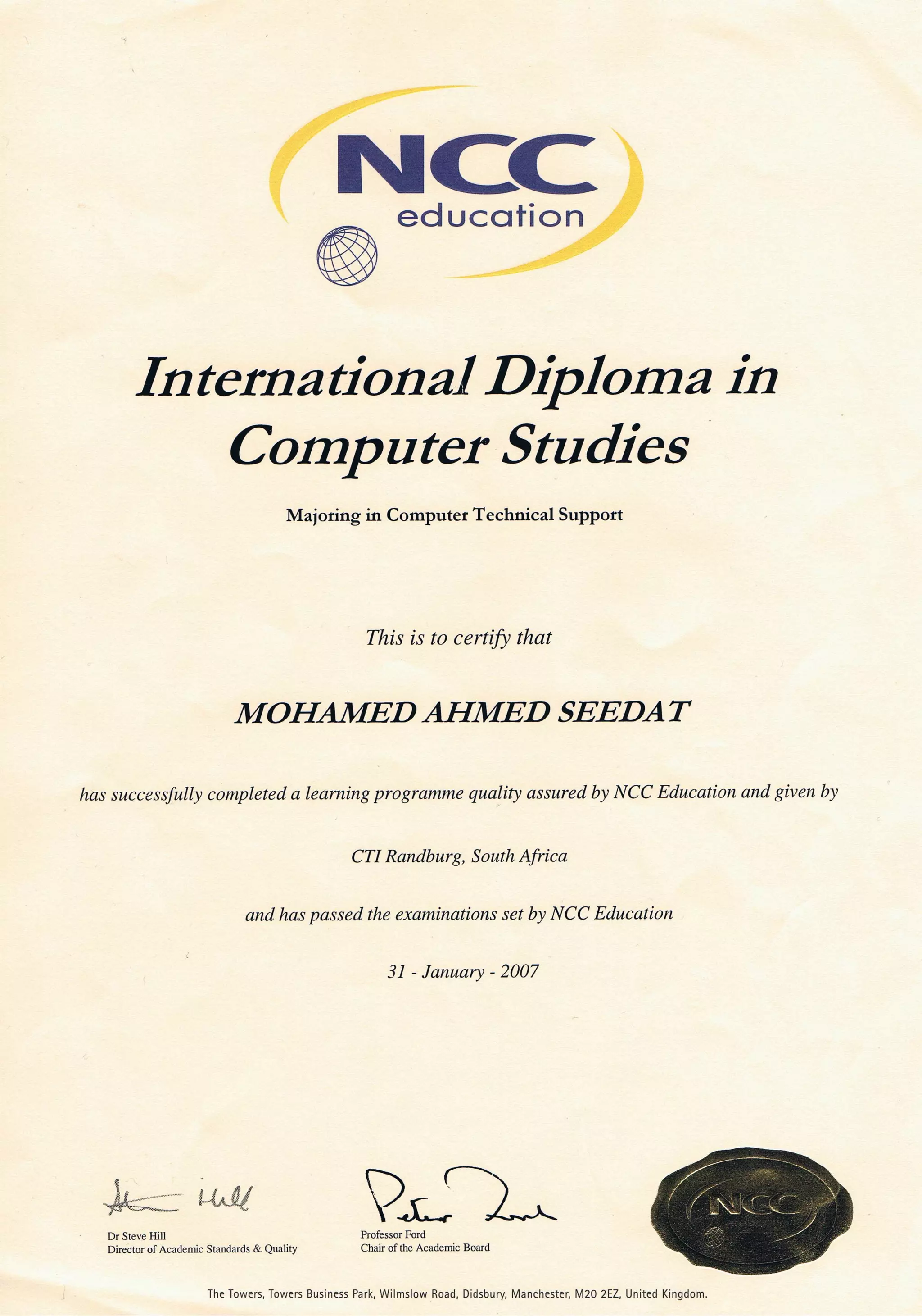 M SEEDAT14122014_Diploma | PDF