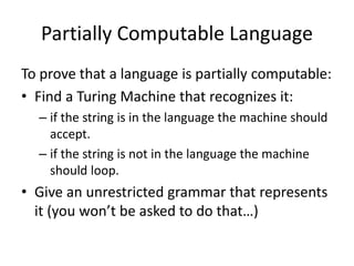 Chomsky classification for types of grammars | PPT
