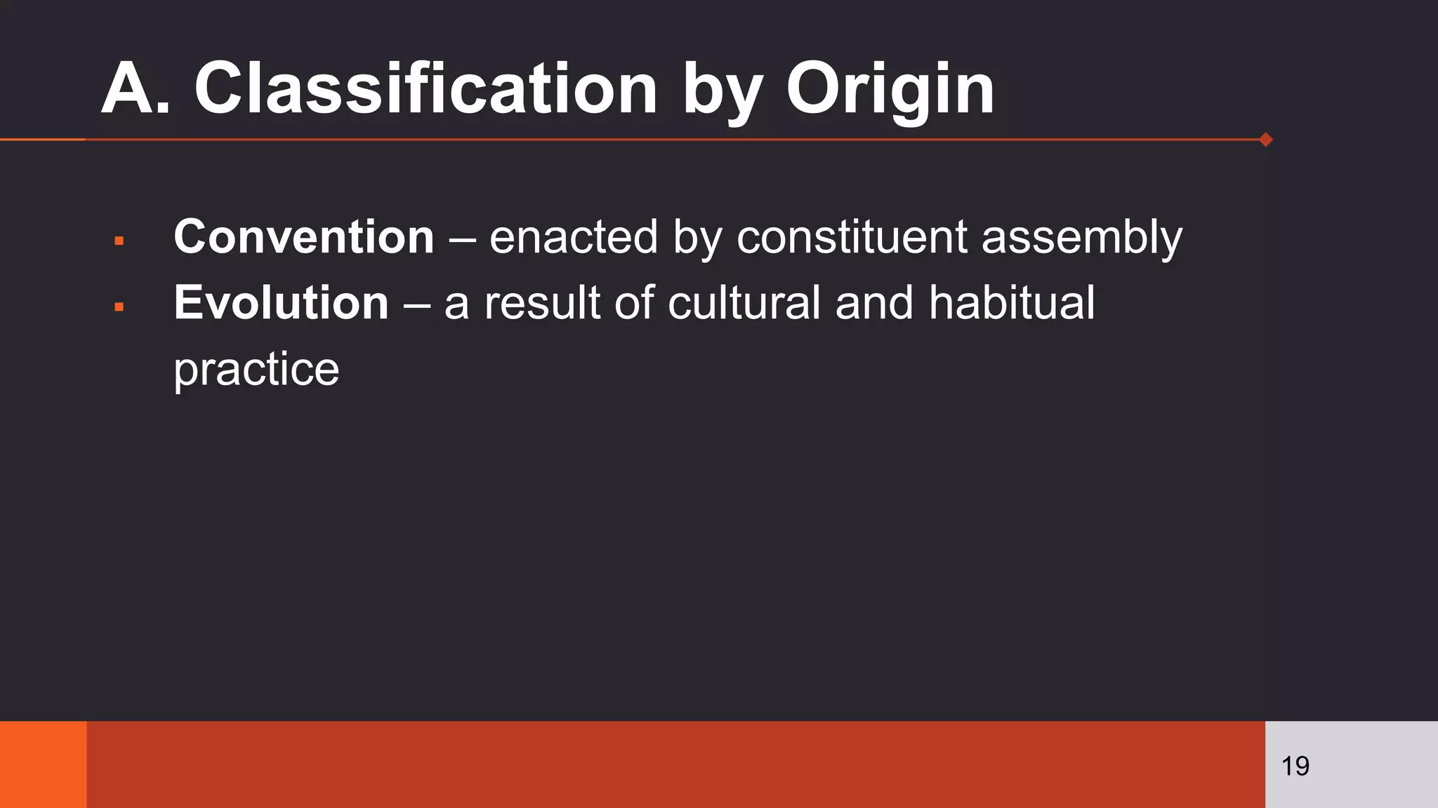 Constitution: Definition and Classifications | PDF
