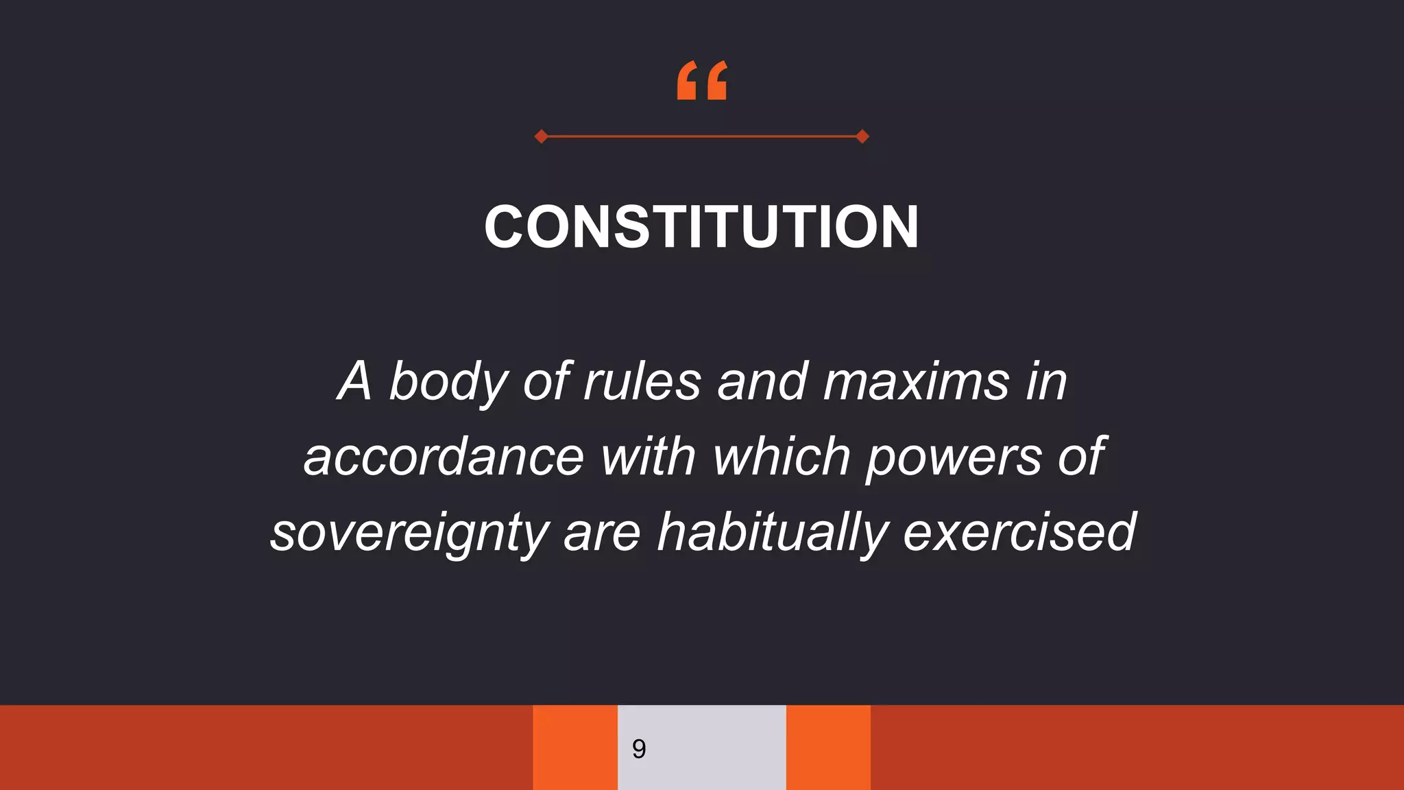 Constitution: Definition and Classifications | PDF