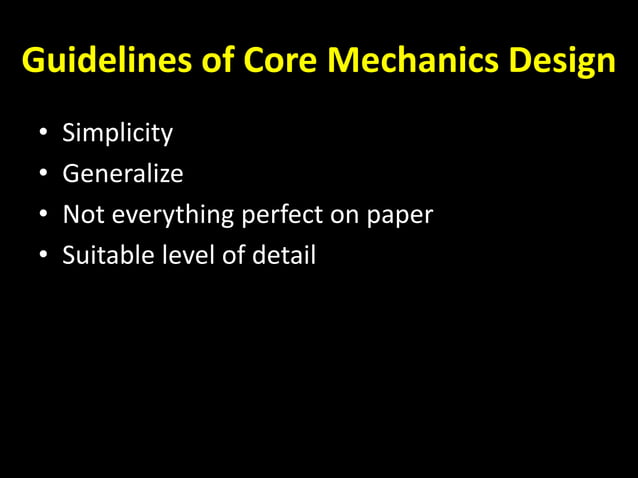 Core Mechanics | PPTX