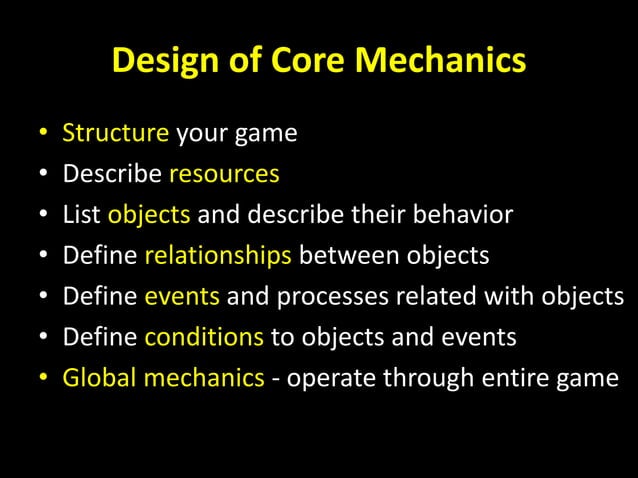Core Mechanics | PPTX