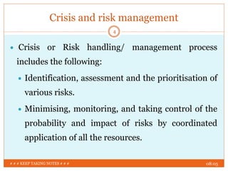 06 Crisis & Risk management | PPTX
