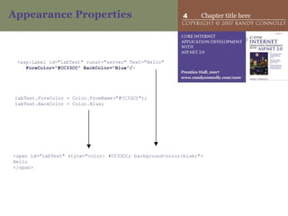 ASP.NET 06 - Customizing Your Sites Appearance | PPT