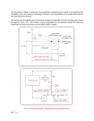 Pump Sizing - Adding Minimum flow to Rated Flow, WHEN & WHY | PDF